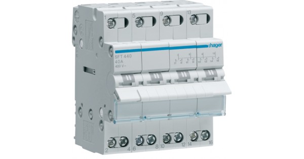 SFT440 Perj. mod. 4P 40A, 400V AC, I - 0 - II