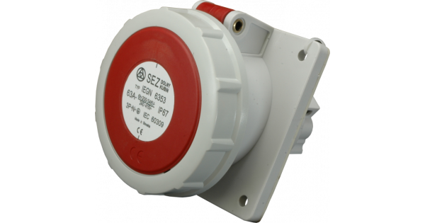 Lizdas 5p 63A panelinis IP67 IEGN6353