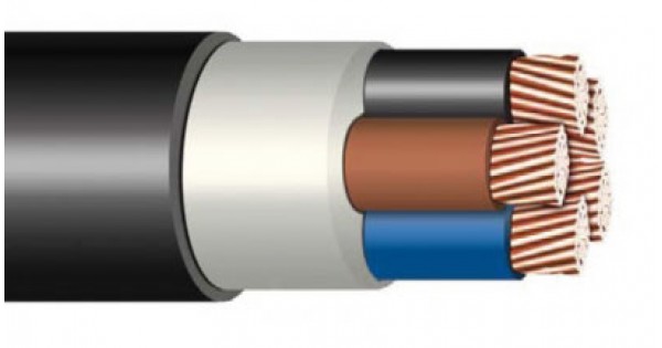 5x 16 CYKY kabelis 750V juodas