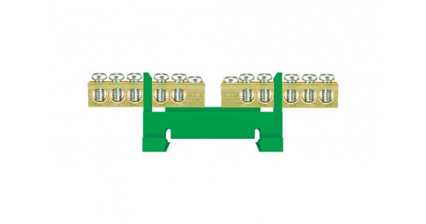 LZ 10 sujungimo gnybtas 5+5x16mm* žal. (10)